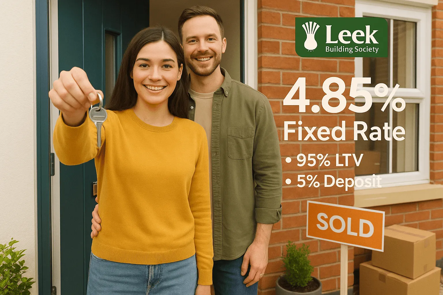 Leek Building Society Increases 5-Year Fixed 95% LTV